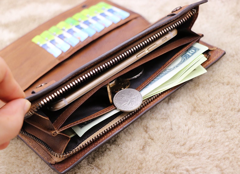 Men's Wallet Personalized Mens Gift Men's Leather | Etsy