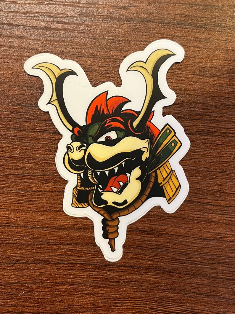 Bowser Samurai Sticker - Etsy