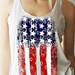 Merica Shirt. American Flag. Red White and Blue. Whiskey Tank Top ...