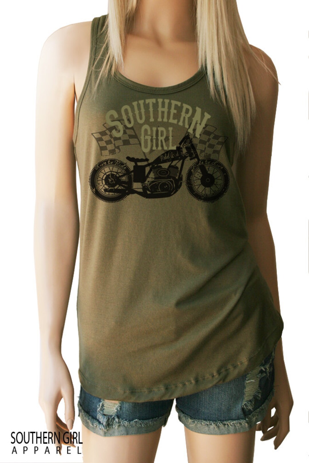 Southern Girl Motorcycle Tank Top. Southern Shirts. Motorcycle Shirt ...