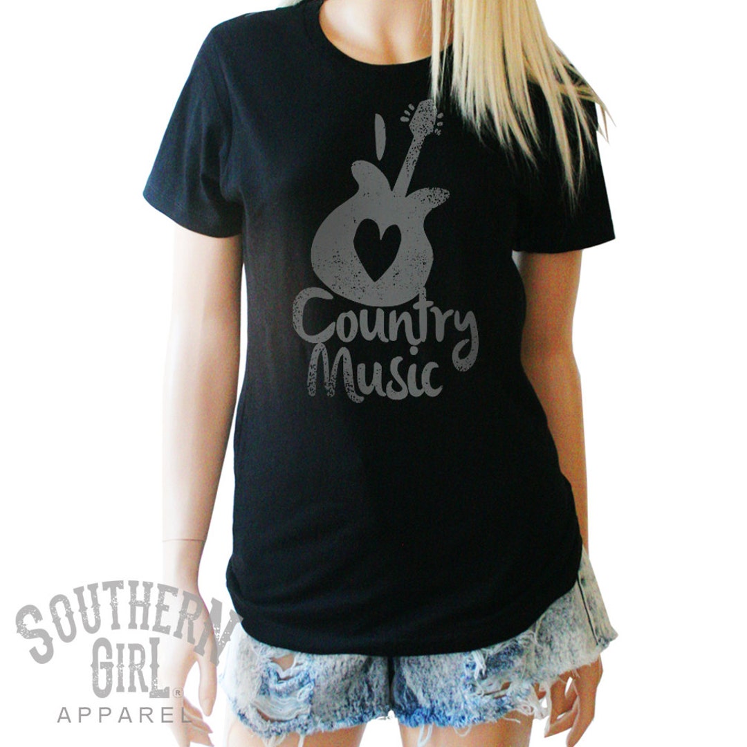 I Love Country Music Unisex T Shirt. Country Music T Shirts. Music ...