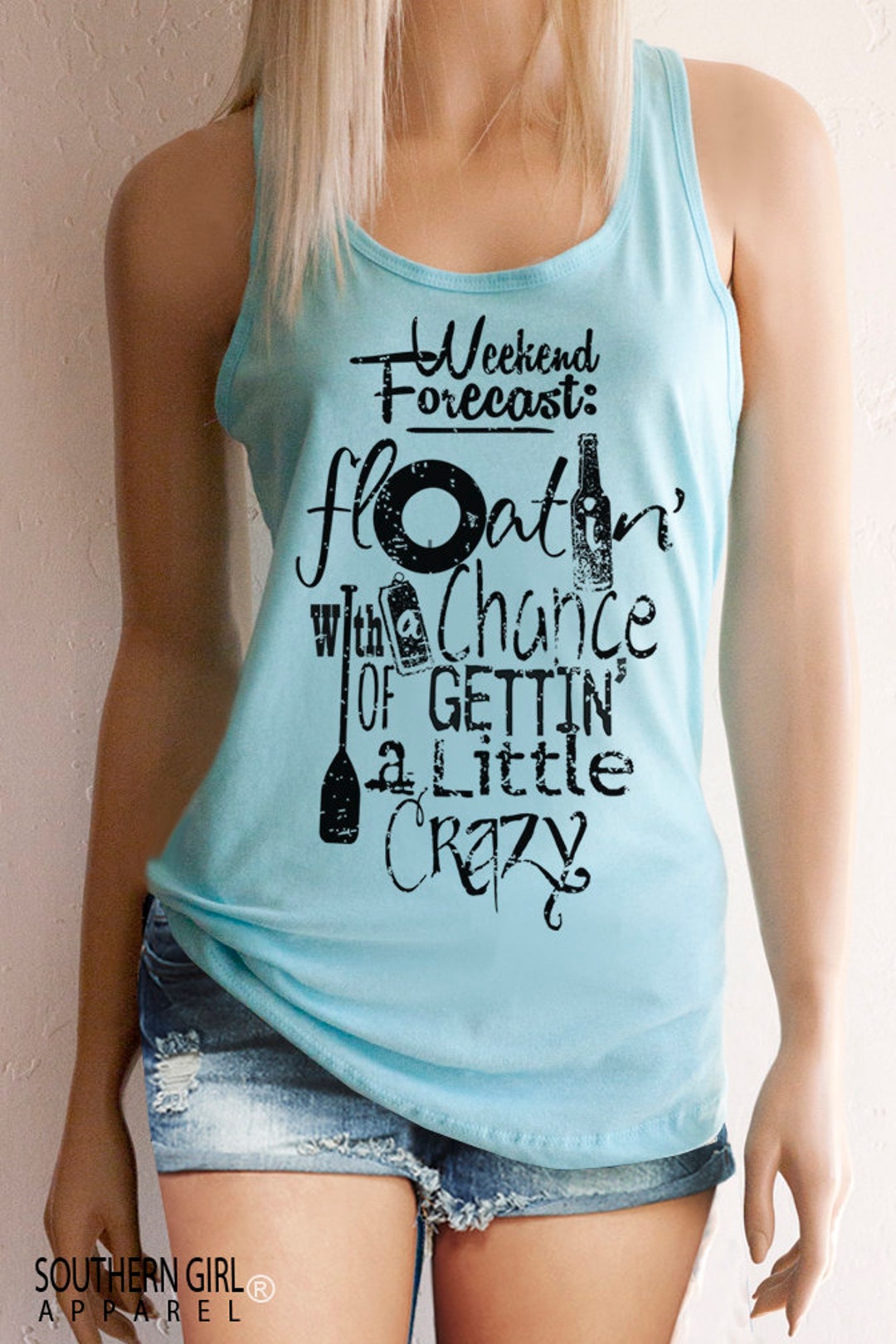 River. Beer Shirt. Beer Gift. Beer Tank.floating on a River. Party Tank ...