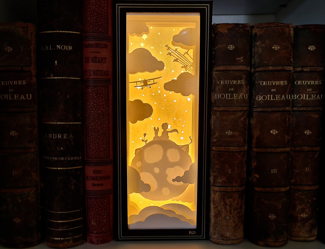 The Little Prince Shadow Box-book Nook 2 SIZES Beautiful LED Paper ...