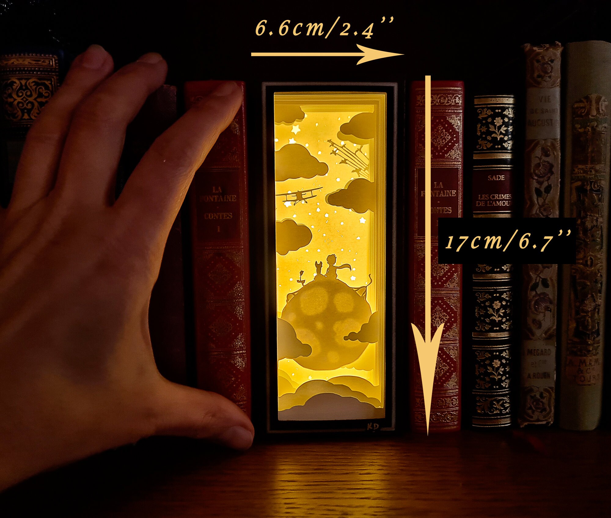 The Little Prince Shadow Box-book Nook 2 SIZES Beautiful LED - Etsy ...