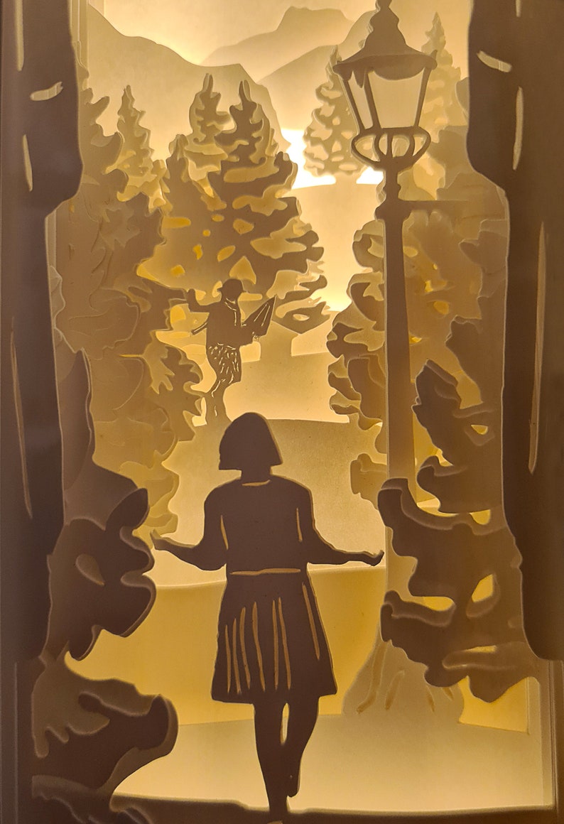 The Narnia Chronicles Shadow Box Book Nook Beautiful LED - Etsy