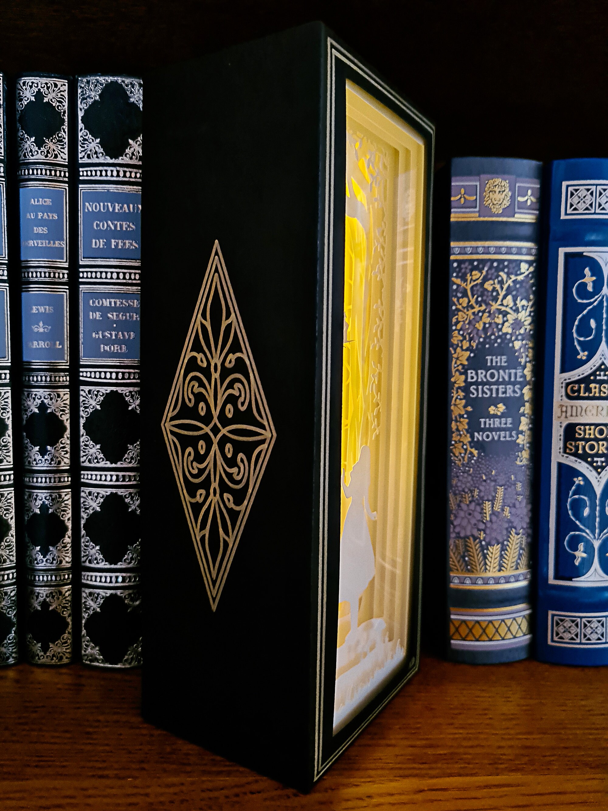 Alice in Wonderland Shadow Box Book Nook Beautiful LED Paper - Etsy