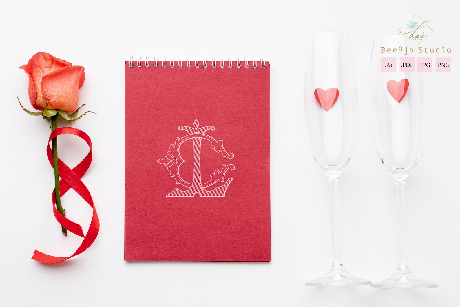 Vintage Monogram CL , LC | Wedding Logo | Wedding Clip Art | Logo ...