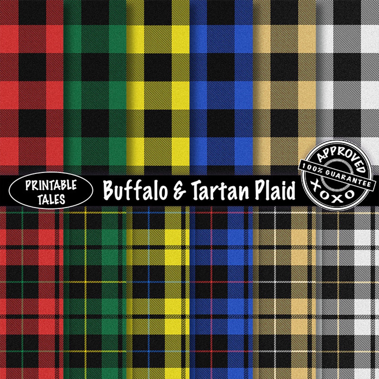 Buffalo Plaids Digital Paper, Lumberjack Shirt's Plaid Flannel ...