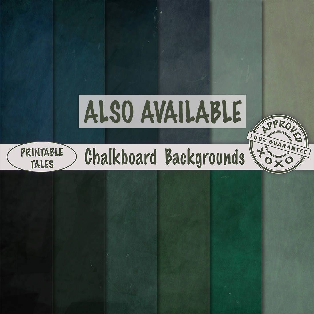 School Chalkboard Digital Papers Black Green Background Randomly Wiped ...