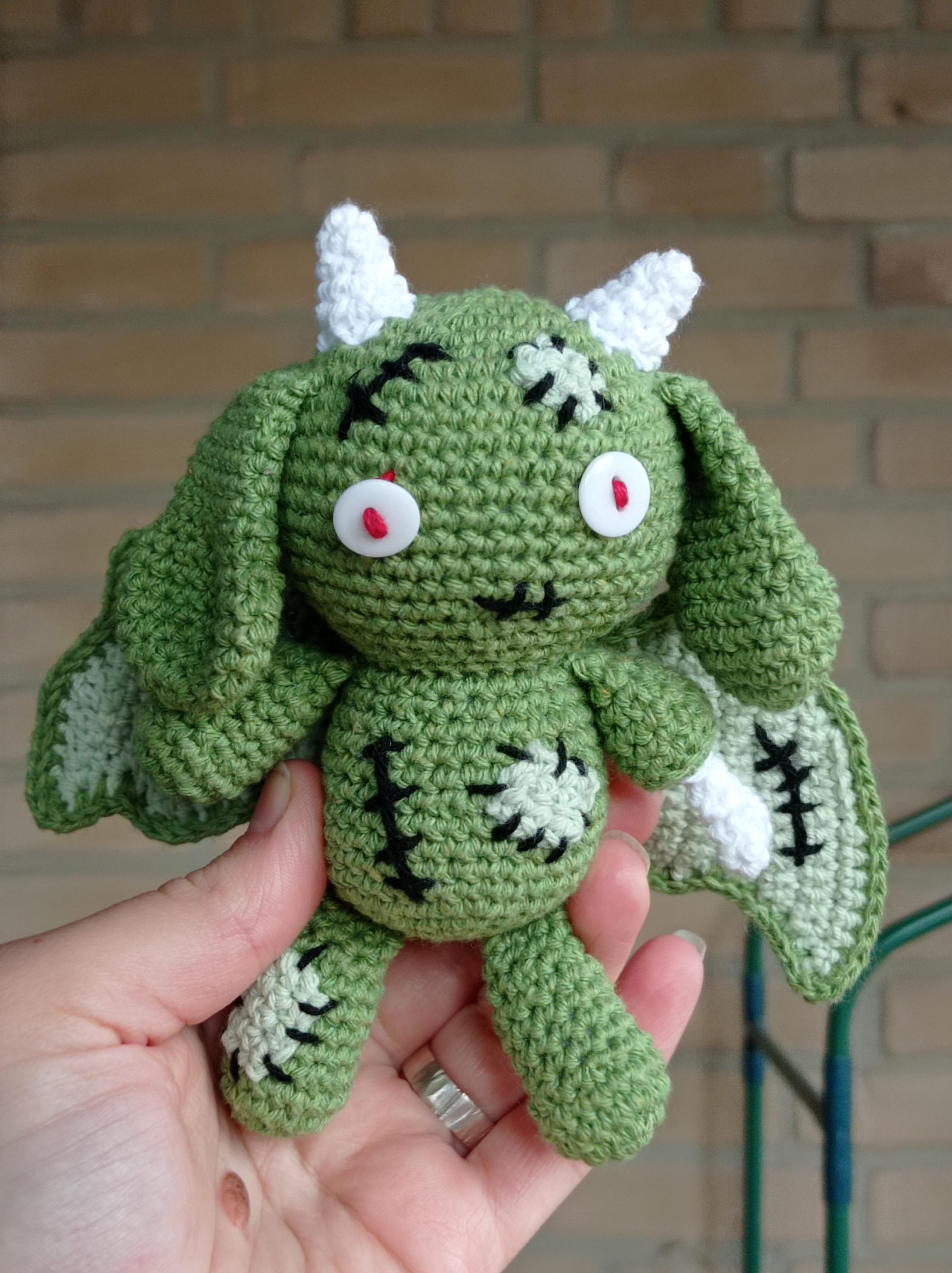 Crochet Zombie Demon Pattern, Amigurumi, Halloween Zombie Demon Plushie ...