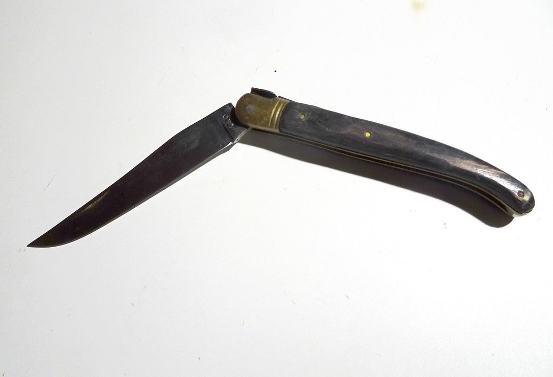 Genuine Vintage LAGUIOLE French Horn and Steel Pocket Knife. Vintage ...