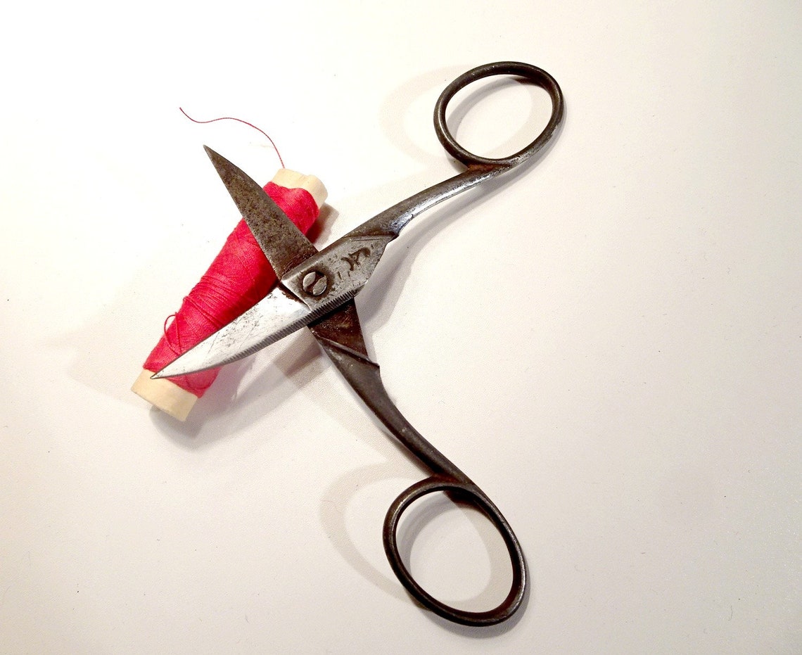 Vintage French Embroidery Curved Scissors. Small Needlework | Etsy