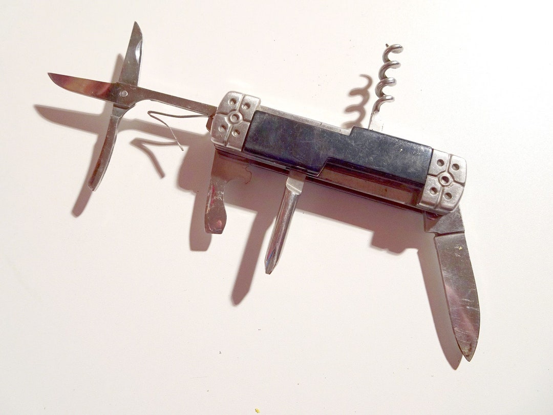 Vintage Multi Function Pocket Knife. Total Advertising French Multi ...