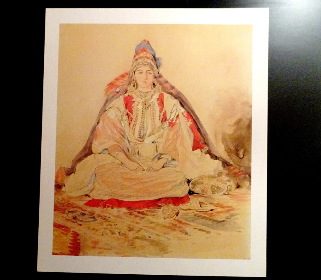 E. Delacrox Painting Print "the Tangier Jewish Brider" Art Print. Wall ...