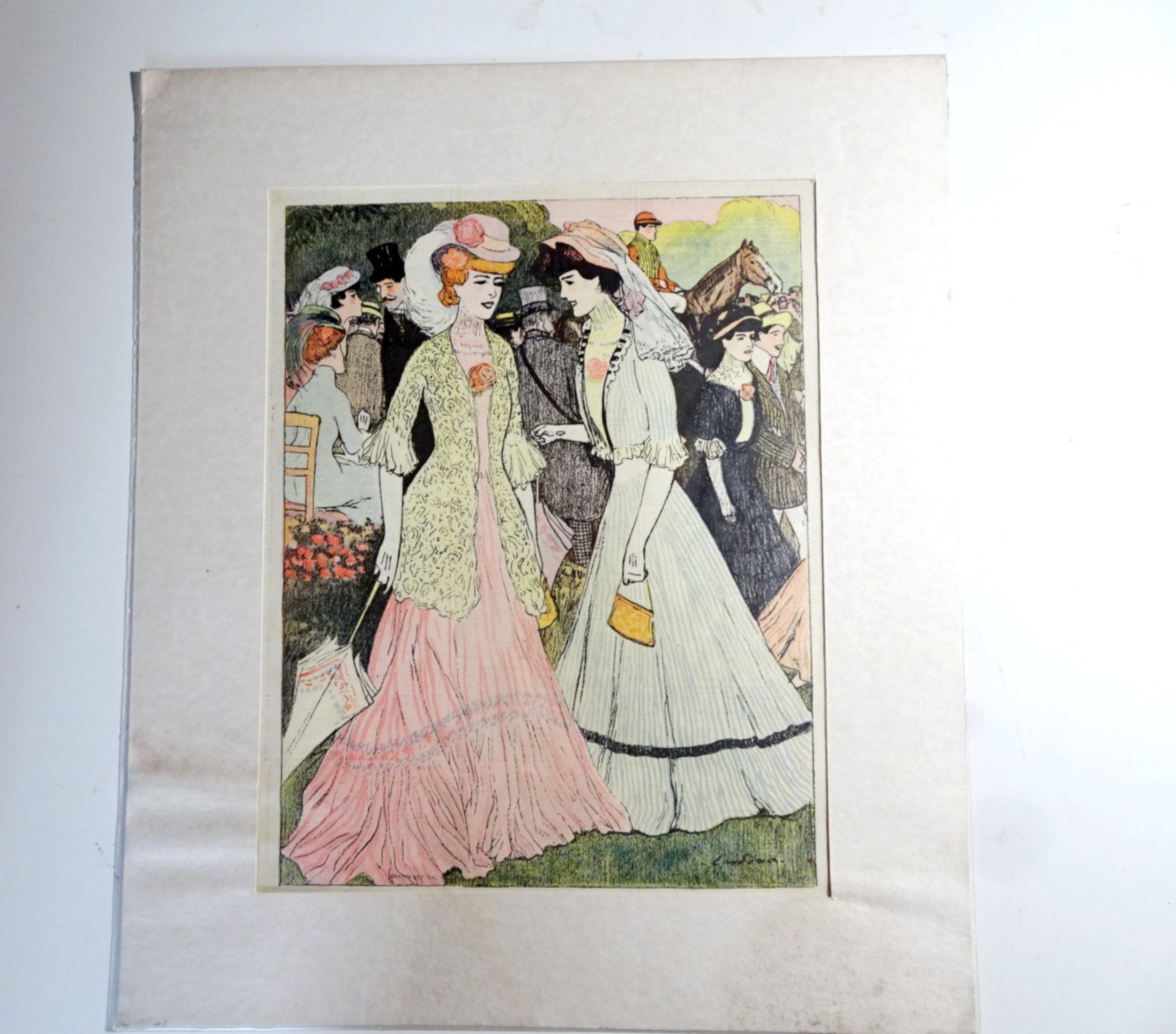Original 1920s Antique French Signed Illustration. Art Nouveau - Etsy