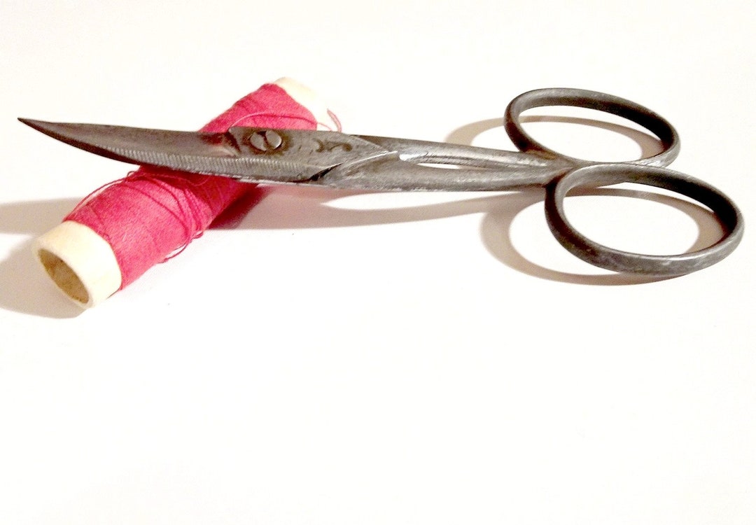 Vintage French Embroidery Curved Scissors. Small Needlework Scissor ...