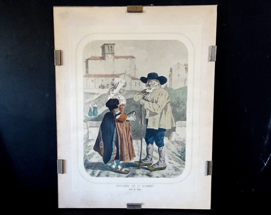 Antique Original French Illustration 1860. Costumes, Trades and Life of ...