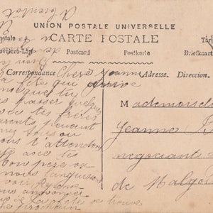 Vintage French Romantic Lovers Post Card .couple Postcard.belle Epoque ...