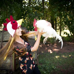 Rooster Hat Crochet PATTERN DIGITAL PDF, Chicken Hat Pattern Instant ...