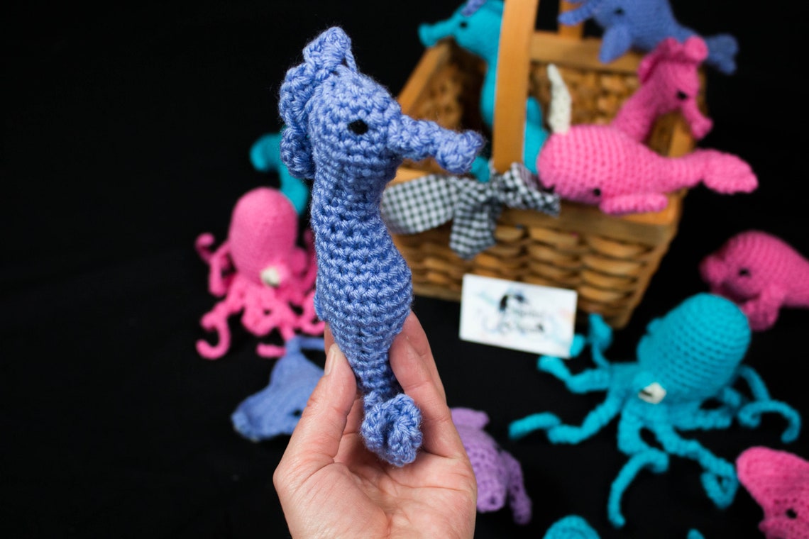 Crochet Pattern Creatures of the Sea PDF DIGITAL DOWNLOAD, Narwhal ...