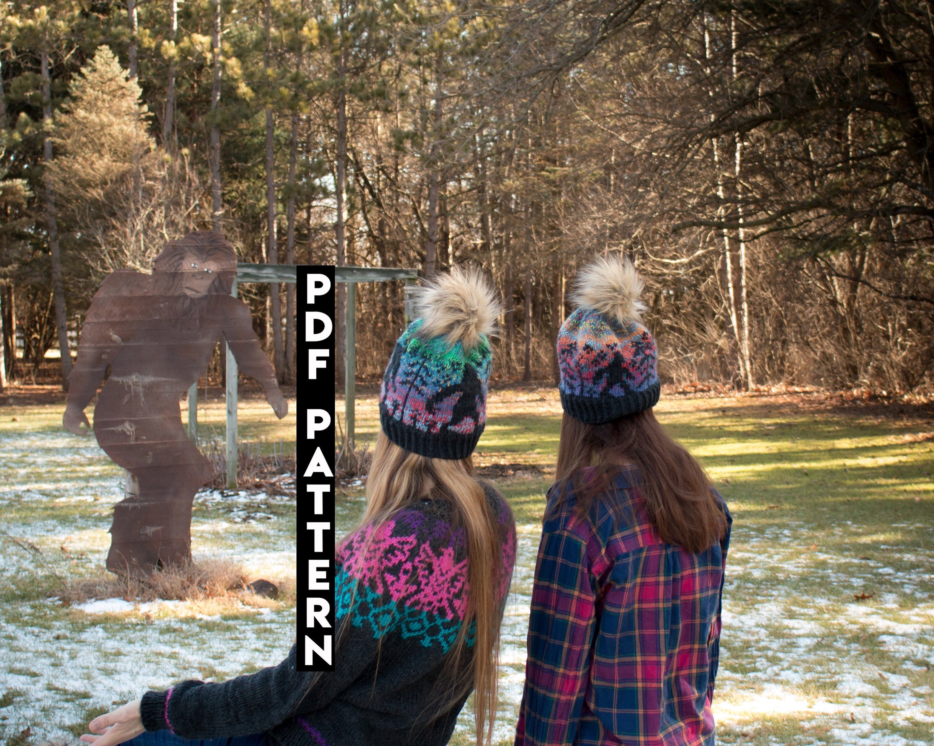 Knit PDF All Sass and No Squatch Sasquatch Bigfoot Hat PATTERN ONLY ...