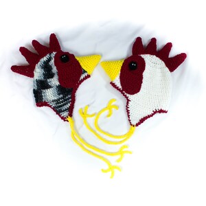 Rooster Hat Crochet PATTERN DIGITAL PDF, Chicken Hat Pattern Instant ...