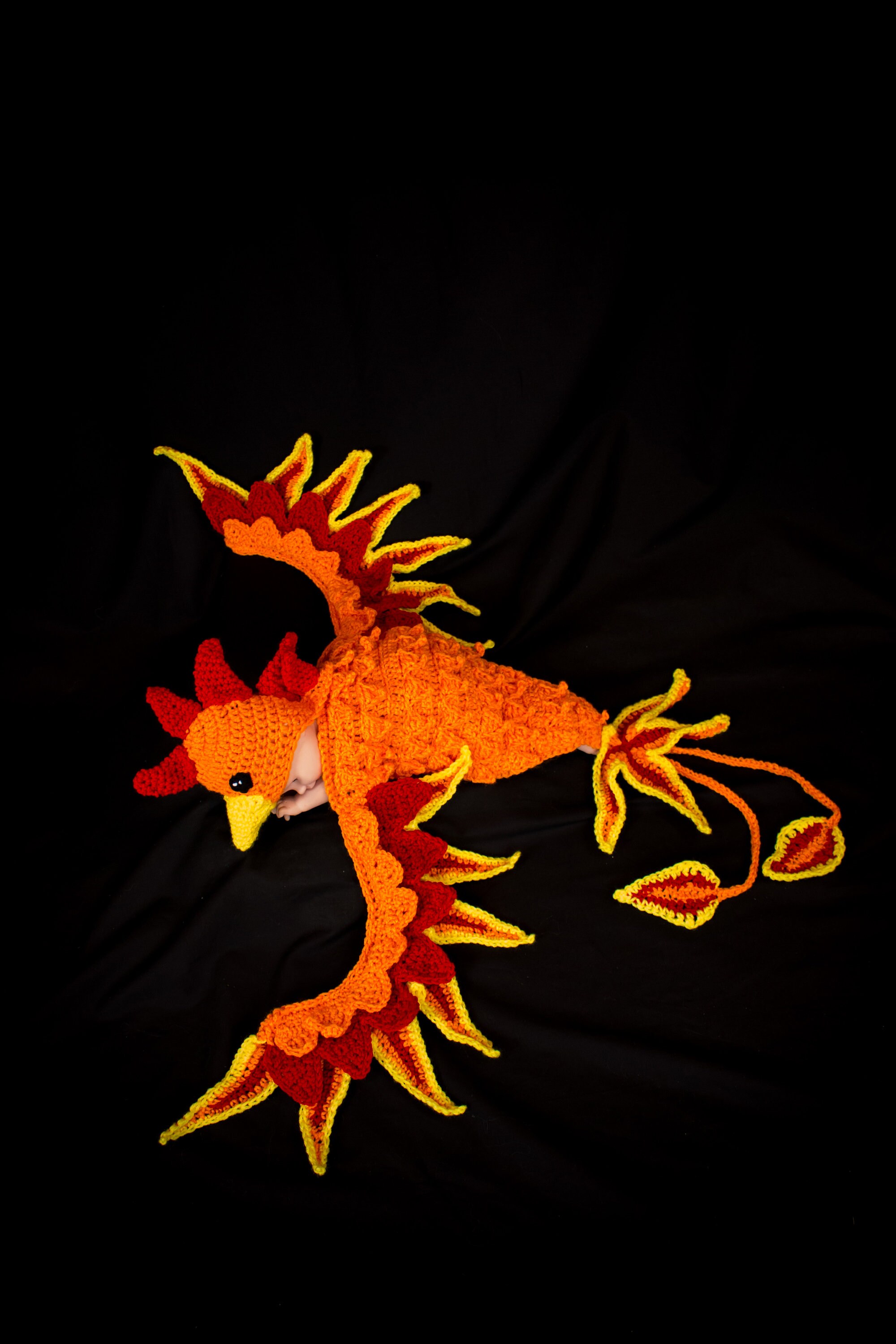 Crochet Pattern Phoenix Baby Photo Prop: the Ultimate Dragon Bird ...