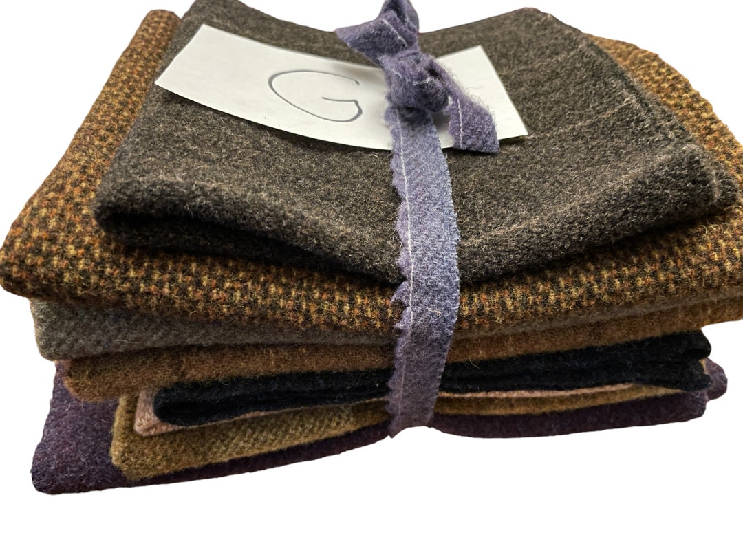 LOT G, 1 Lb Mixed Stash Builder Wool Pieces, Mill-dyed 100% Wool ...