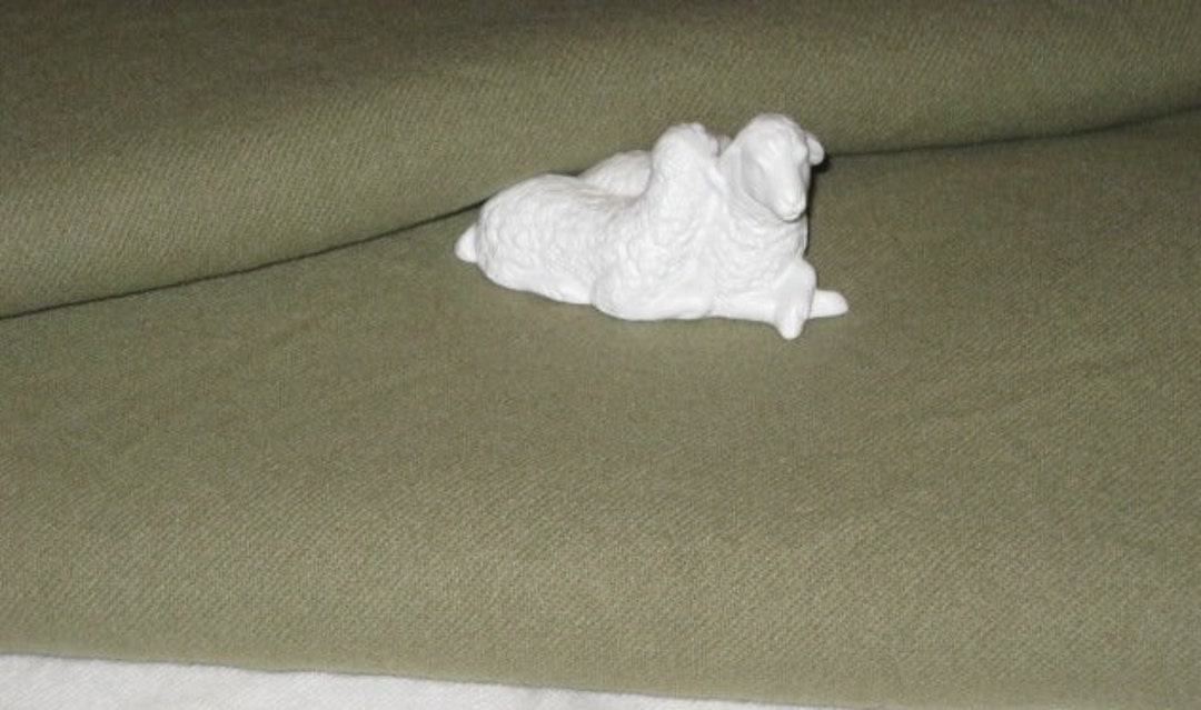Dorr Solid SAGE GREEN, Mill-dyed 100 Percent Wool Fabric. Order Your Choice of Size. - Etsy