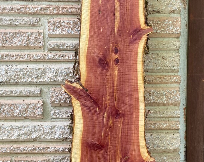 Live Edge Red Cedar/ DIY Project Slab/ Red Cedar Wood/ Live Edge- 33Q J ...