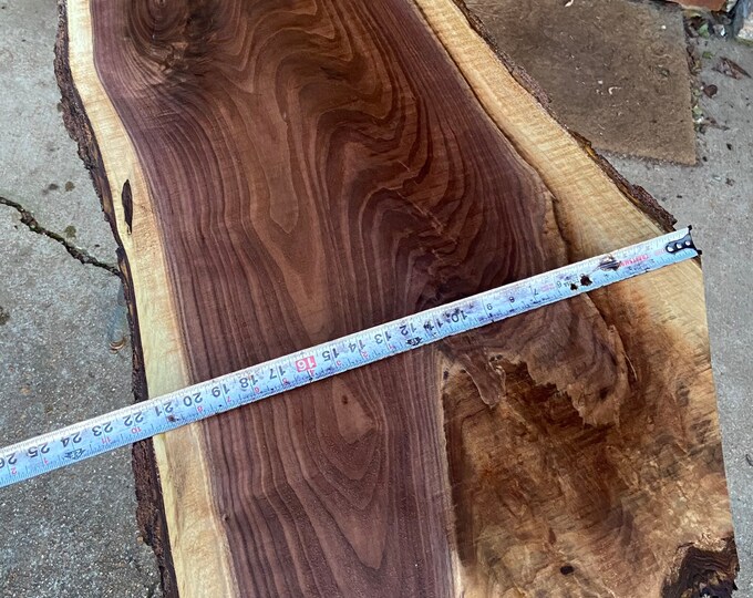 Black Walnut Slab/ Live Edge Walnut/ Tabletop Slab/ Live Edge Walnut J ...