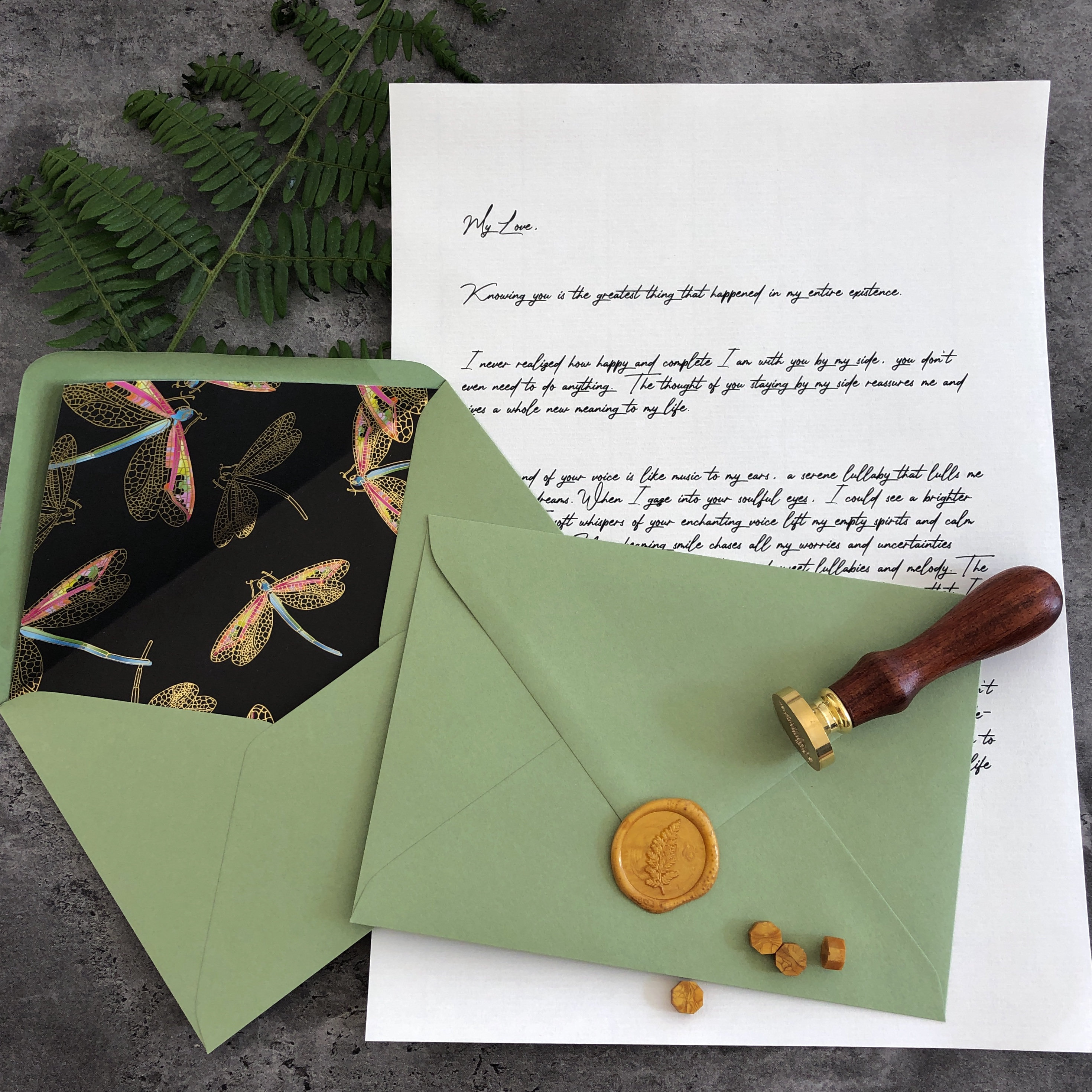 Love Letter Personalised Gift Present Wax Sealed For | Etsy