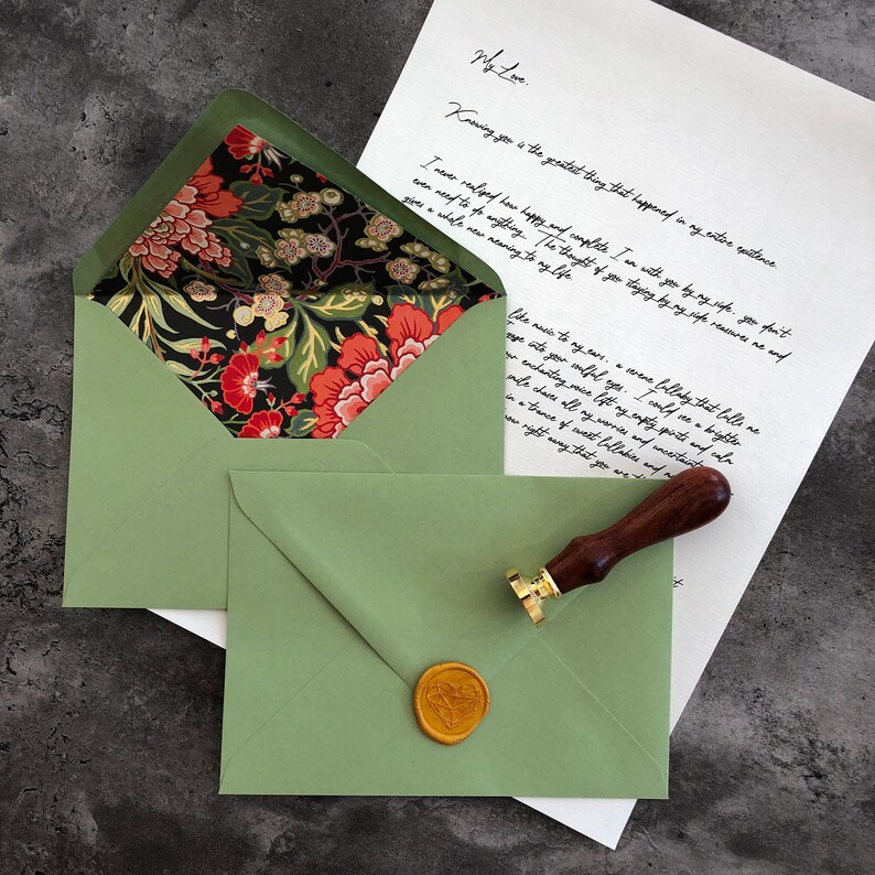 Love Letter | Personalised Gift Present | Wax Sealed | for Boyfriend or ...