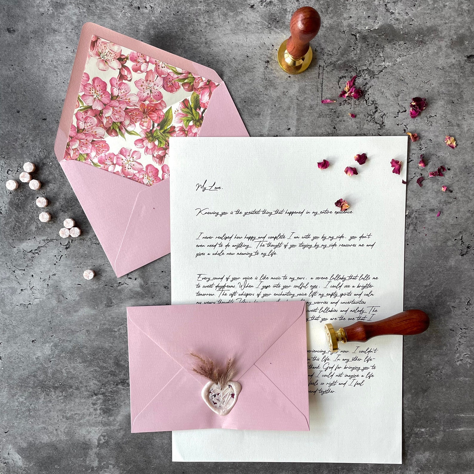 Premium Love Letter Personalised Gift Present Wax Sealed | Etsy UK