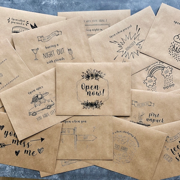 Open When College Envelopes - Etsy