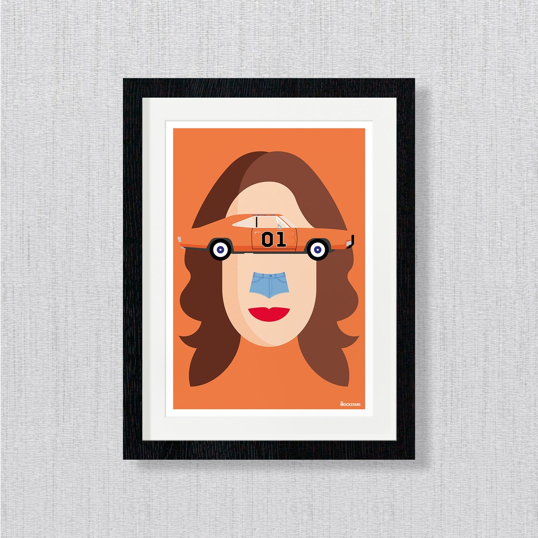 Daisy Duke Dukes of Hazard Poster Wall Art Print Pop Art Home Wall ...