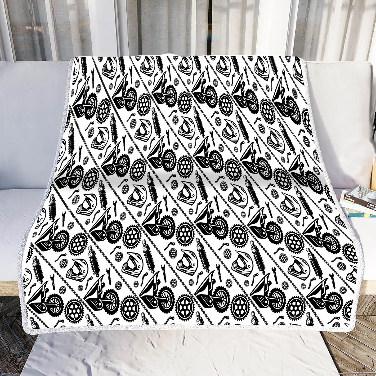 Motocross Racing Digital Repeating SVG Vector Pattern Motorcycles ...