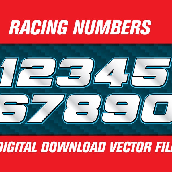 Nascar Numbers Font - Etsy