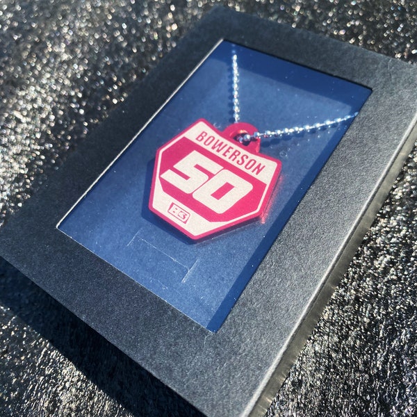 Motocross Name Plate Necklace - Etsy
