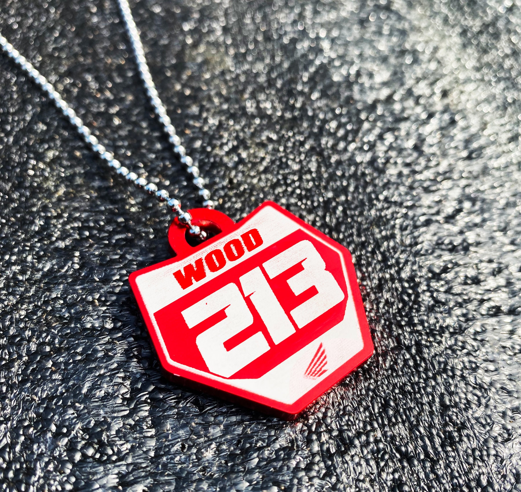 Metal Dirt Bike Custom Necklace Keychain ATV Motocross Racing ...