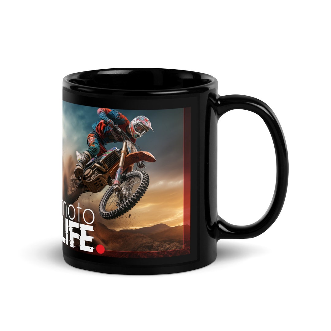 Moto Life Motocross Dirt Bike Racing Black Glossy KTM Coffee Mug - Etsy