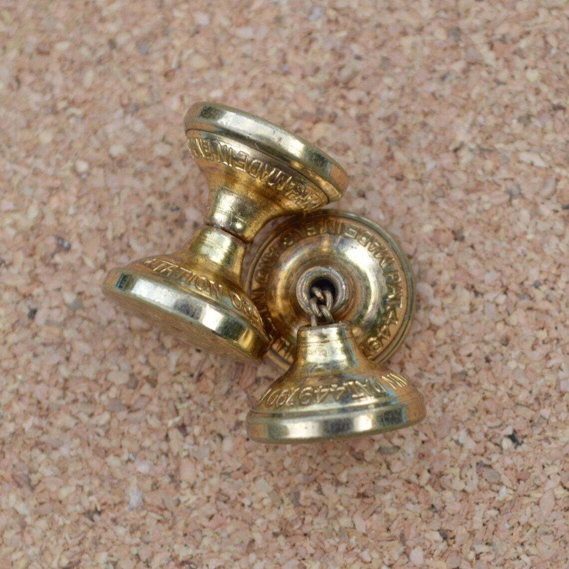 1930s Art Deco Cufflinks - Gold - Imitation Pat. 449790 Made in England ...