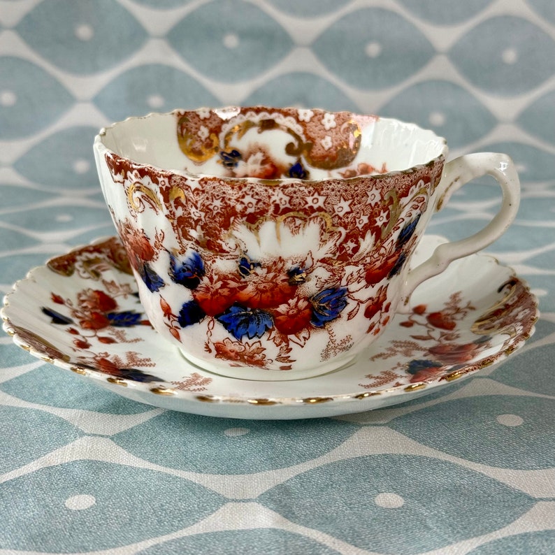 Antique Moustache Cup and Plate, Large Breakfast Cup Size, or Teacup ...