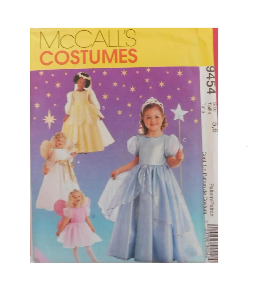 Princess Angel Dress Pattern: Kids Size 5-6 Costume (uncut) - Etsy