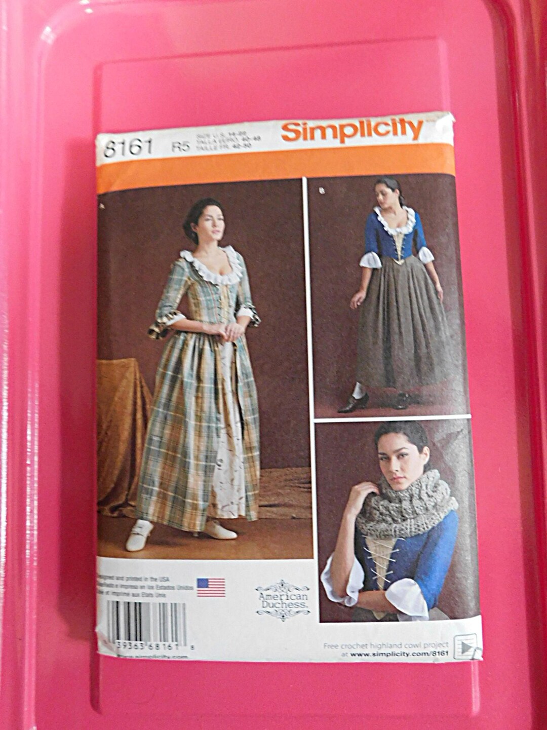 Simplicity 8861 American Colonial 18th Century Cosplay Fantasy Gown ...
