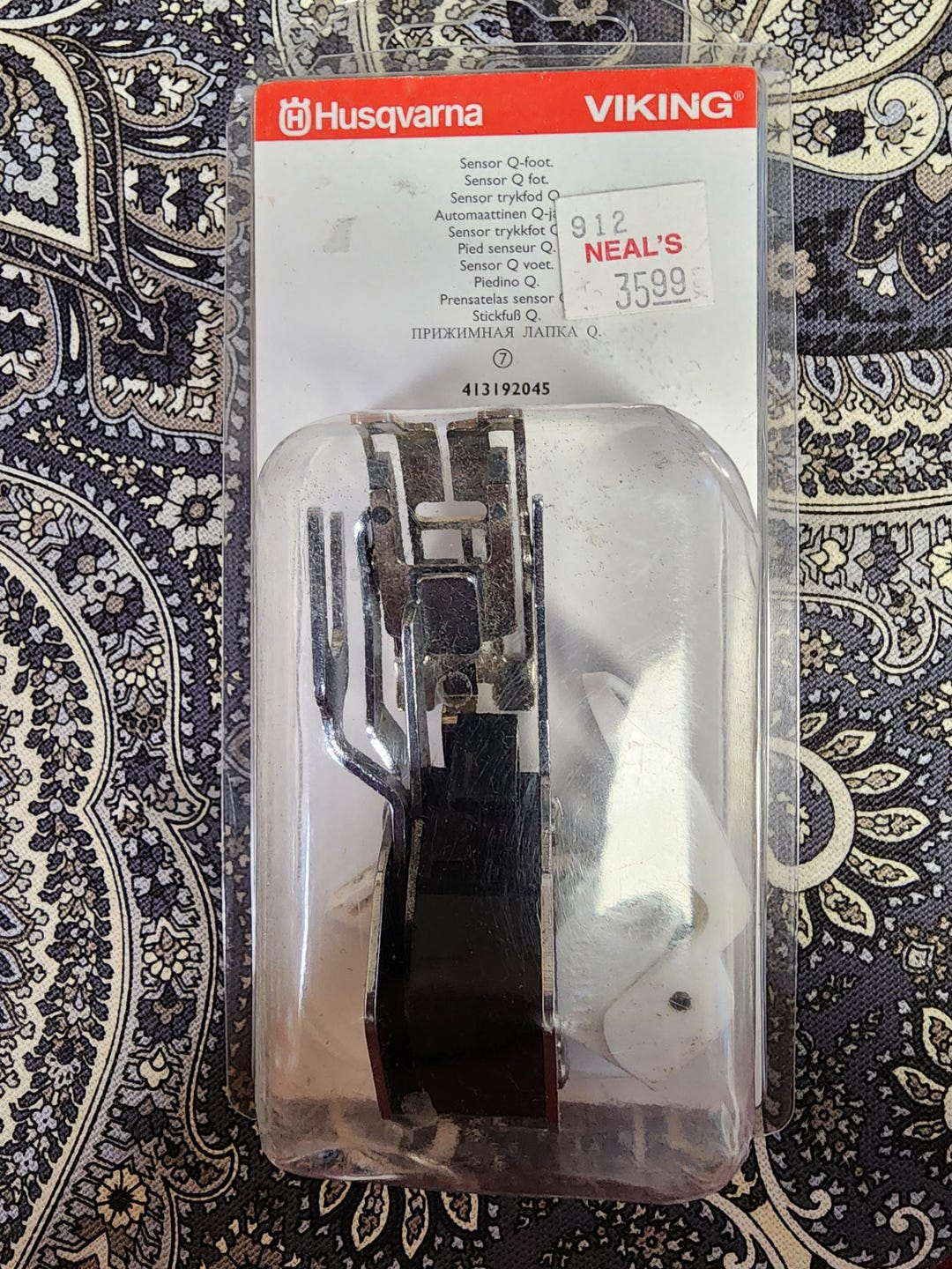 Husqvarna Viking Free Motion or Sensor Q Foot Part 413192045 Quilting ...