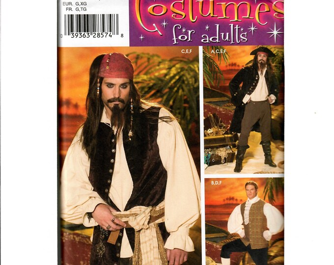 S923 Pirate Medieval Renaissance Cosplay Fantasy Costume Men's Coat ...
