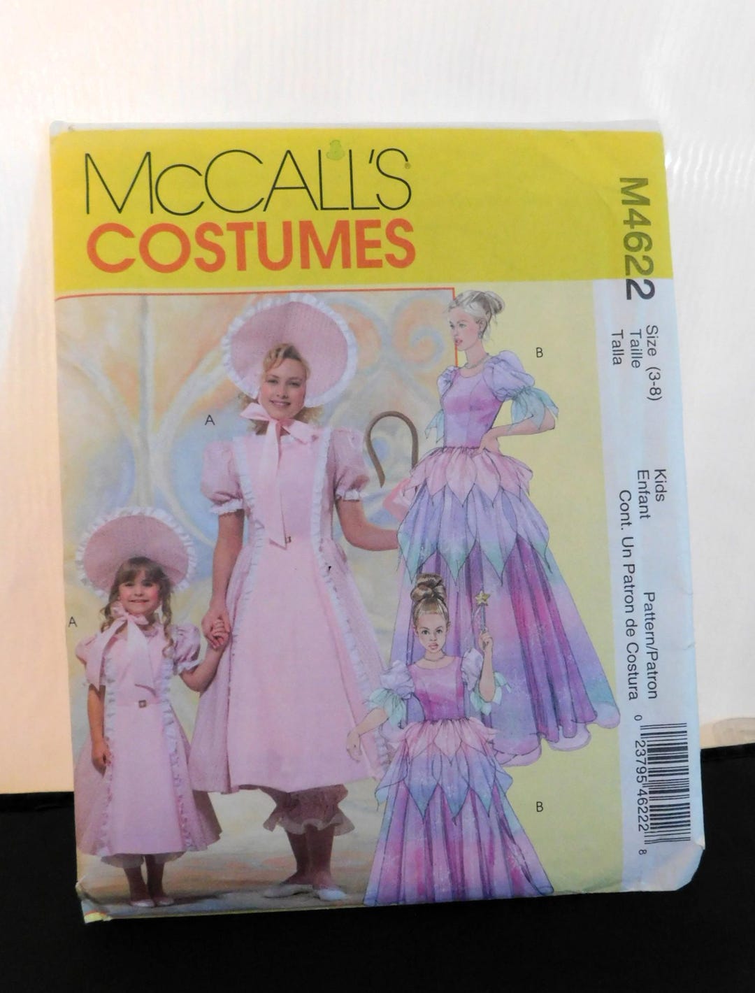 Mccall's M4622 Sewing Pattern Girls Children's Costume FAIRY BO PEEP Dress Skirt Bolero Wings ...