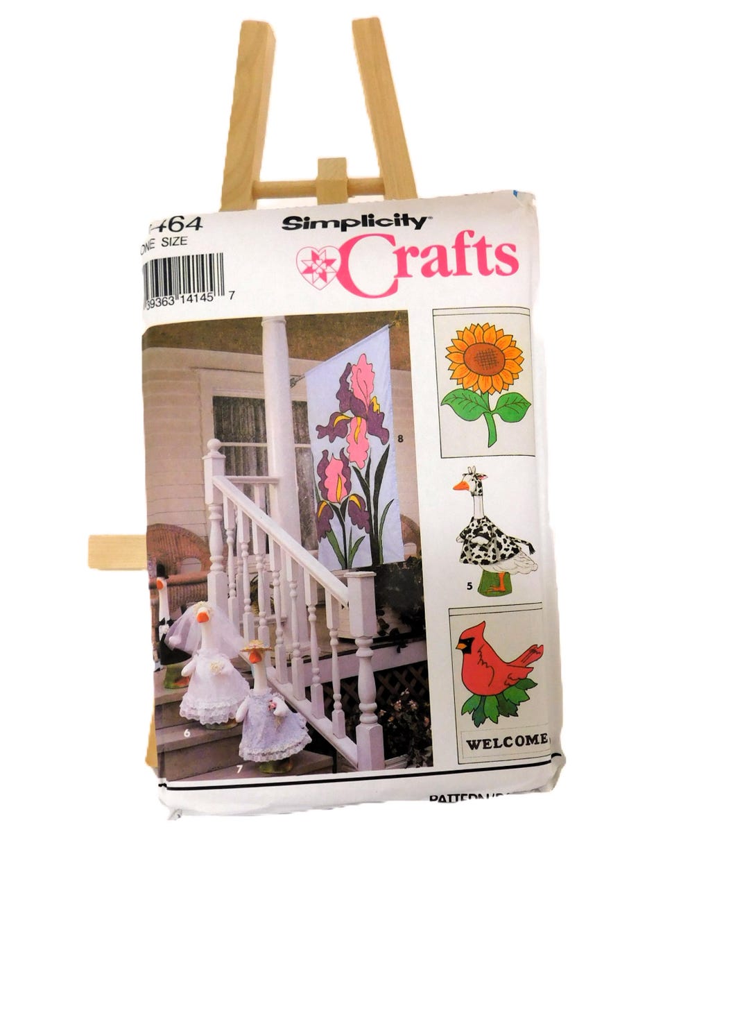 S8464 Goose Geese Flag Sewing Pattern Outdoor Lawn Decoration Bride ...