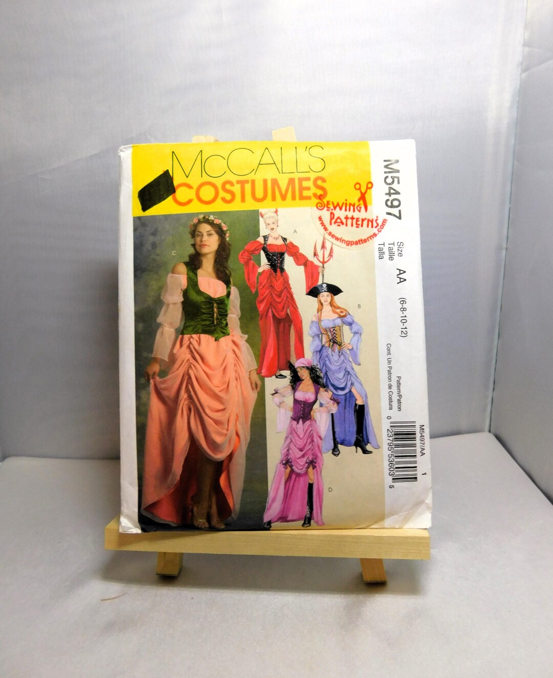 Mccall's 5497 Renaissance Cosplay Costume Pattern: Pirate, Gypsy, Devil ...